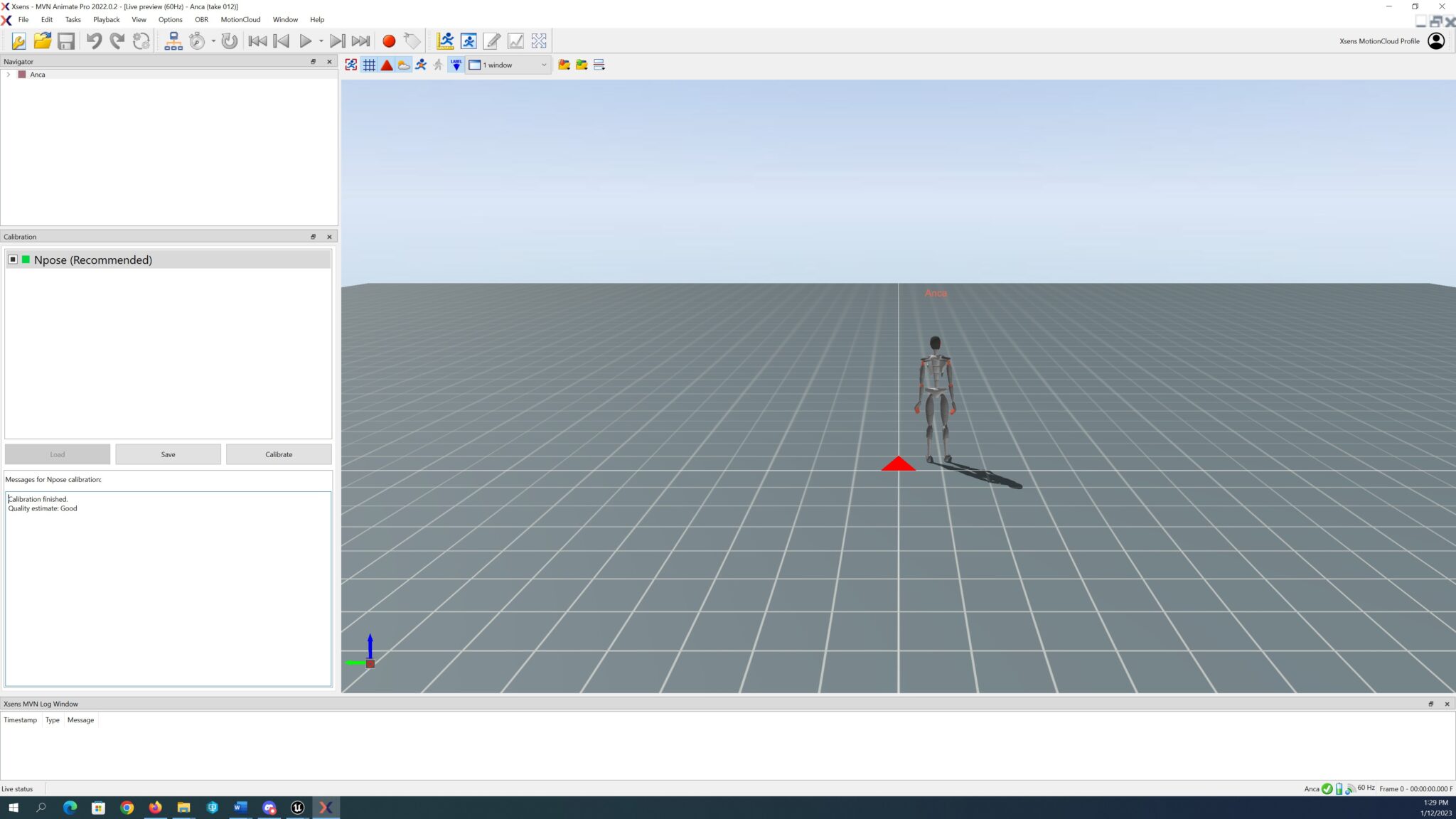 Xsens Mvn Animate Position Offset Fix And Vr Integration Ana Maria S Portfolio